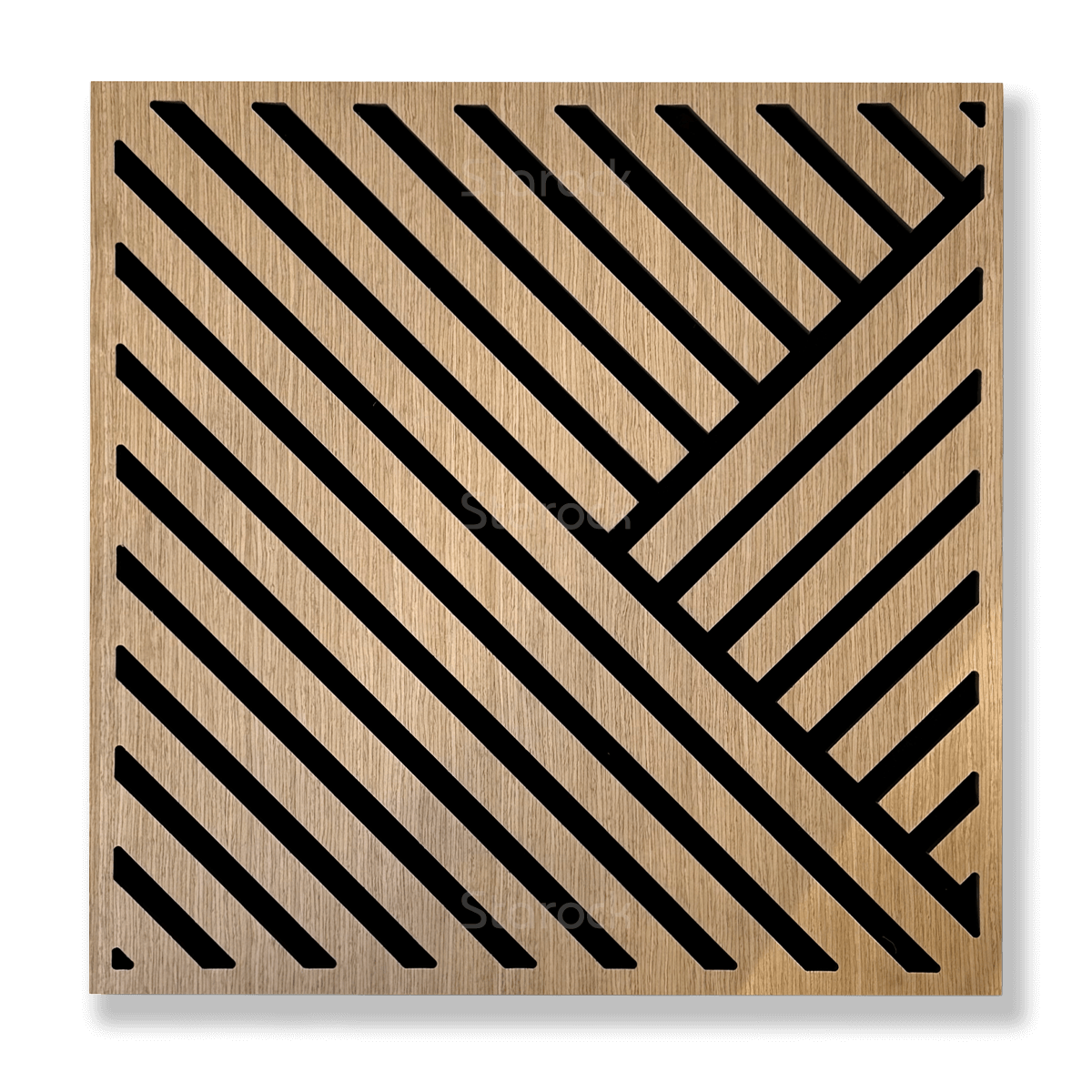 White Oak Diagonal Slat Acoustic Panel (4PCS) – Starock Wall Panels